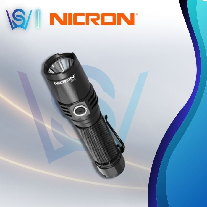 NICRON B62 RECHARGEABLE POCKET CLIP FLASHLIGHT 950 LUMEN - Sumwu Concept