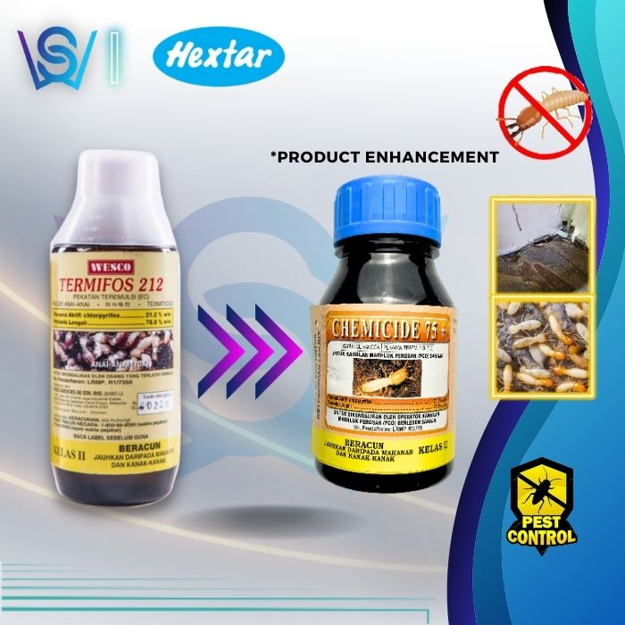 HEXTAR CHEMICIDE 75+ TERMITICIDE CHEMICIDE INSECTICIDE / RACUN ANAI ...