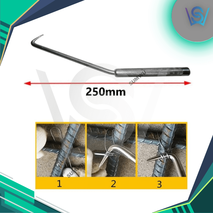 REBAR TYING HOOK 10'' - Sumwu Concept