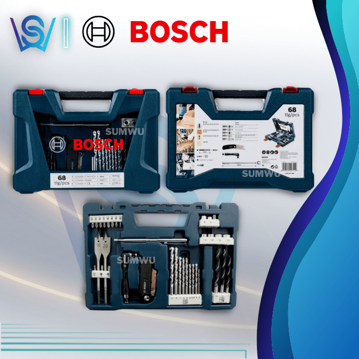 BOSCH DRILL & SCREWDRIVER MINI BIT SET V-LINE 68PCS - Sumwu Concept