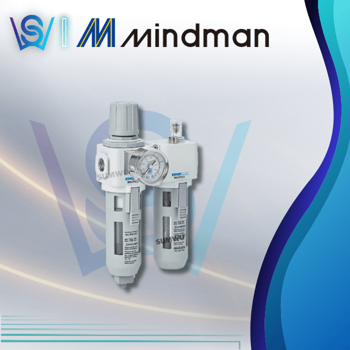 MINDMAN AIR FILTER REGULATOR & LUBRICATOR UNIT MACP302 (3/8'', 1/2 ...