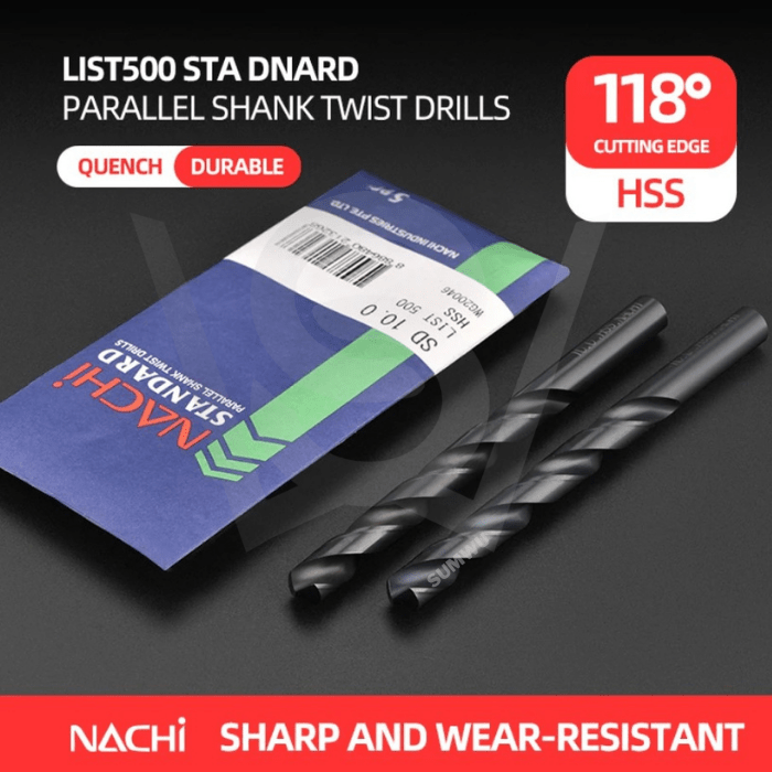 NACHI HSS STRAIGHT DRILL BITS (0.2MM - 2.0MM) - Sumwu Concept