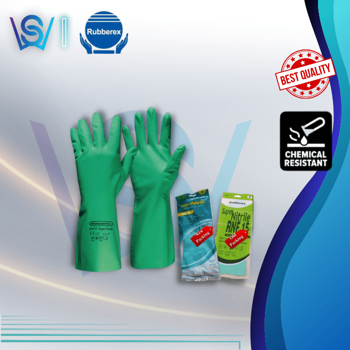 RUBBEREX SOLVENT ACID RESISTANT SUPER NITRILE GLOVE MODEL: RNF15 ...