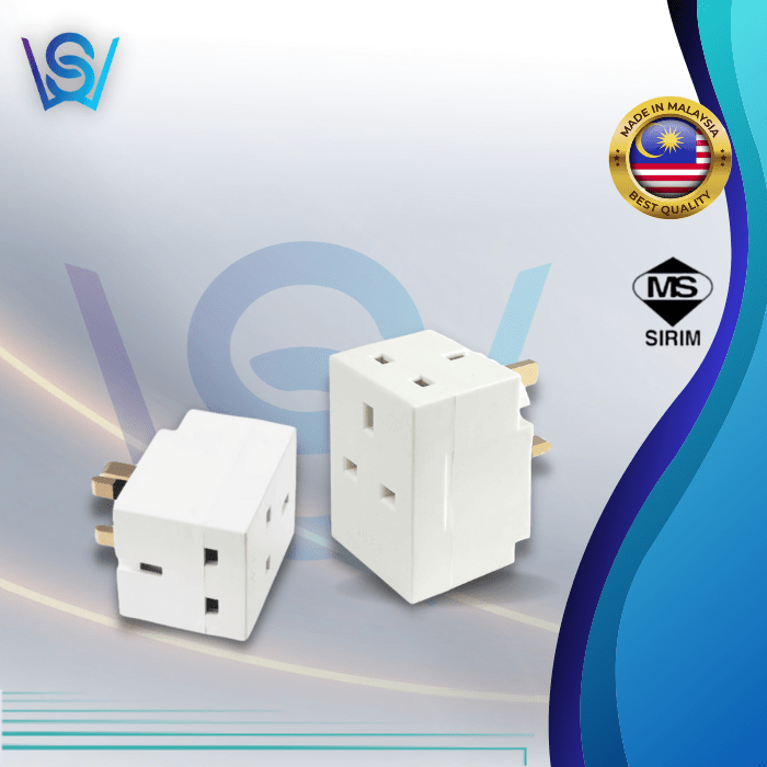 3 WAY SOCKET ADAPTOR 13A - Sumwu Concept