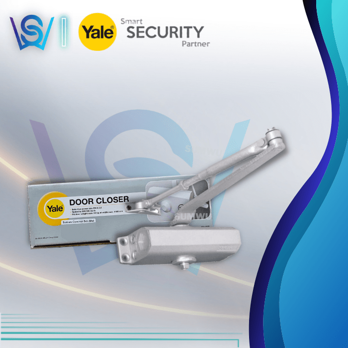 YALE C-7722 80KG FIRE RATED DOOR CLOSER (SILVER) - Sumwu Concept