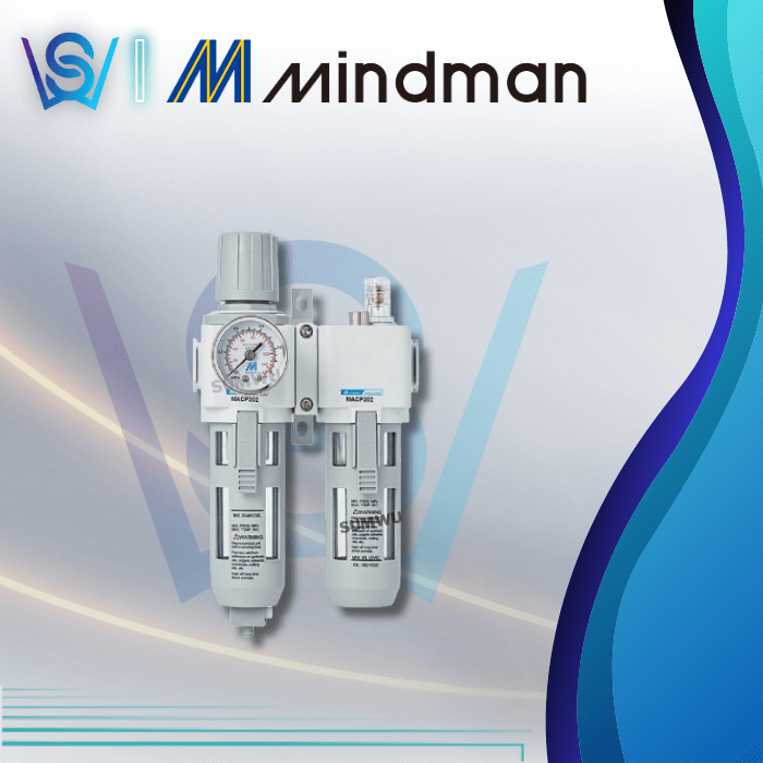 MINDMAN AIR FILTER REGULATOR & LUBRICATOR UNIT MACP302 (3/8'', 1/2 ...