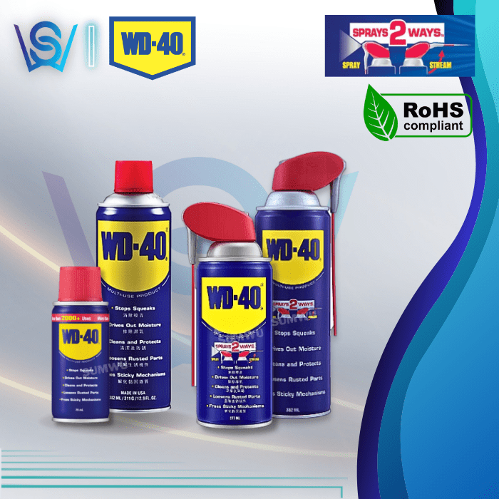 WD-40 MULTI-PURPOSE USE ANTI RUST PRODUCT SPRAYS 2-WAY (70-382ML ...