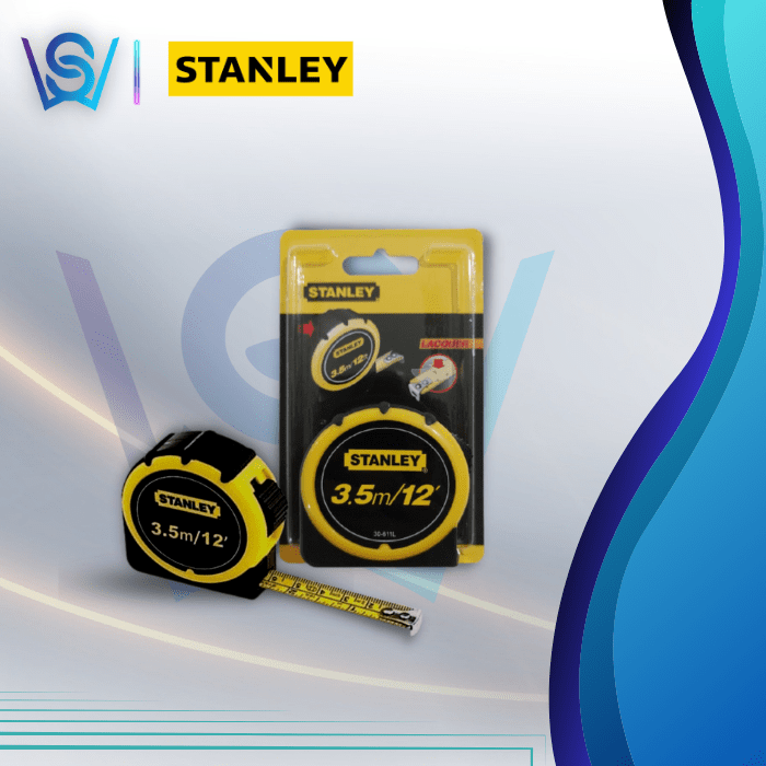 STANLEY RUBBER GRIP MEASURING TAPE 3.5M/12' MODEL: 30-611L - Sumwu Concept