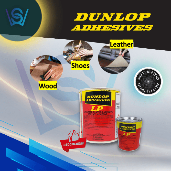 DUNLOP LP LAMINATED PLASTIC GUM ADHENSIVE CONTACT GLUE - Sumwu Concept