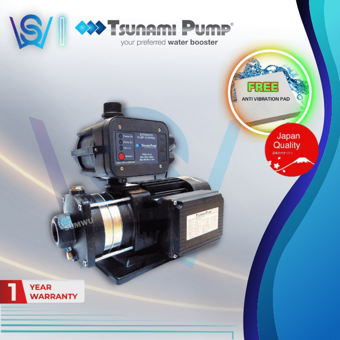 TSUNAMI HOME AUTOMATIC WATER BOOSTER PUMP CMH SERIES (0.5-1.0HP ...